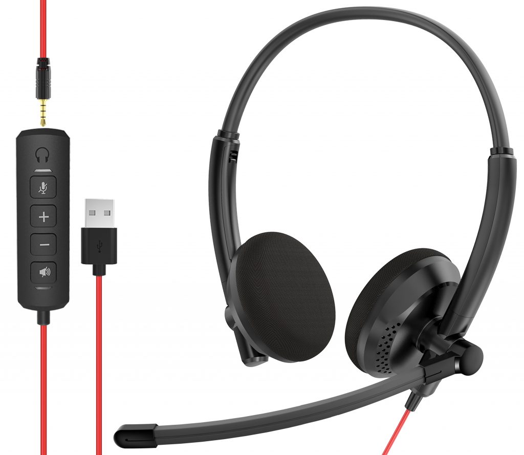 SAVVY 410DJU 2-in1 (3.5mm+USB) Stereo Headset - Livey Technologies, USA